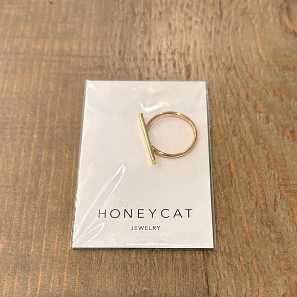 Honeycat | Jewelry | Nwt Honeycat Gold Bar Ring | Poshmark